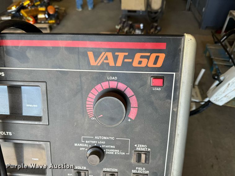 Sun Vat-60 battery tester in Topeka, KS | Item DQ6315 sold | Purple Wave