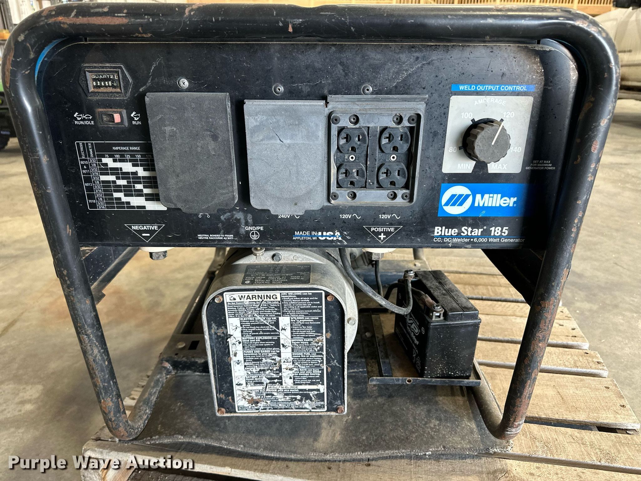 Miller Blue Star 185 welder/generator in Ulysses, KS | Item OA9571 sold ...