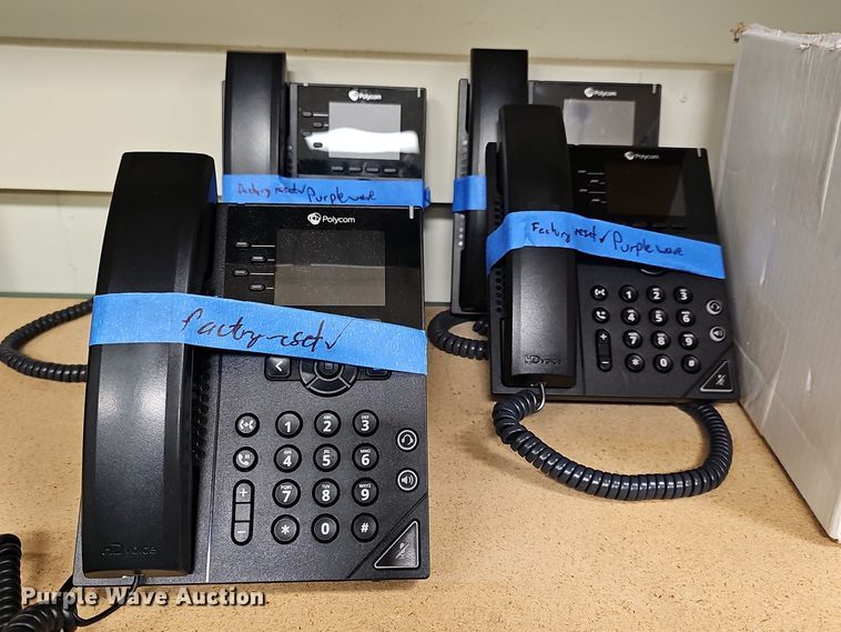 (4) Polycom phones in Emporia, KS | Item EK5572 sold | Purple Wave