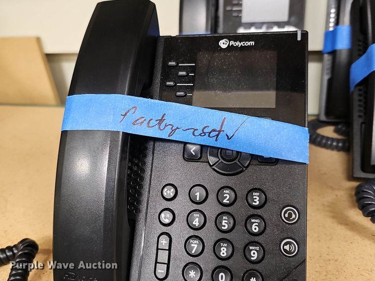 (4) Polycom phones in Emporia, KS | Item EK5572 sold | Purple Wave