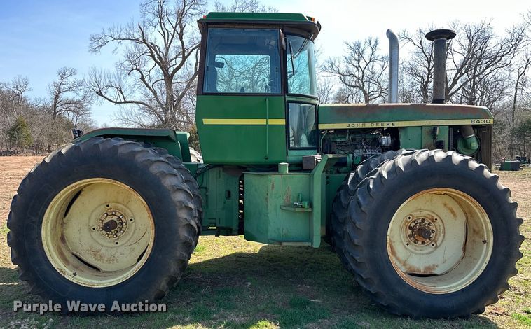 1978 John Deere 8430 4WD tractor in Glencoe, OK | Item OM9952 sold ...