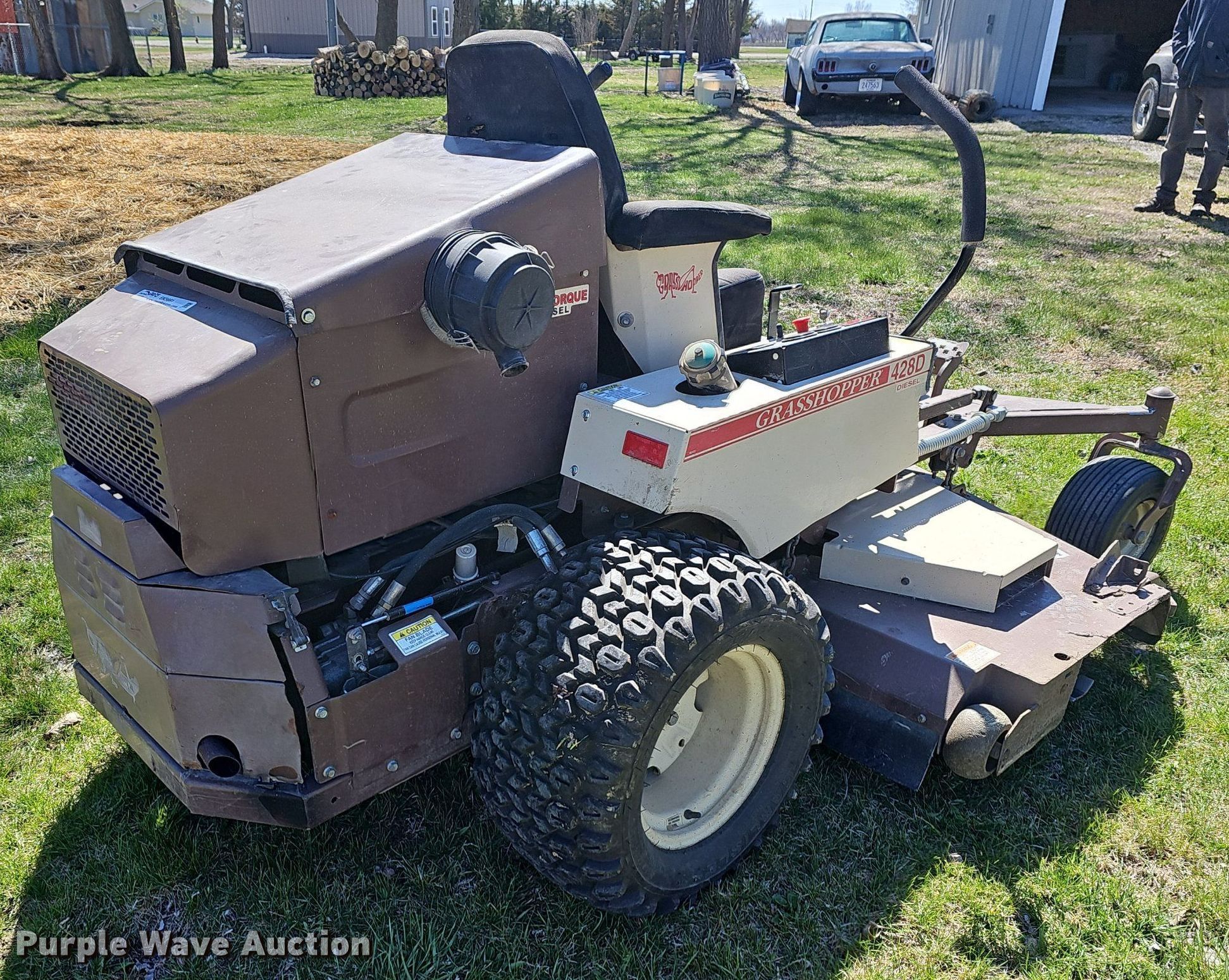 Grasshopper 428D ZTR lawn mower in Burlington, KS | Item EK5661 sold | Purple Wave