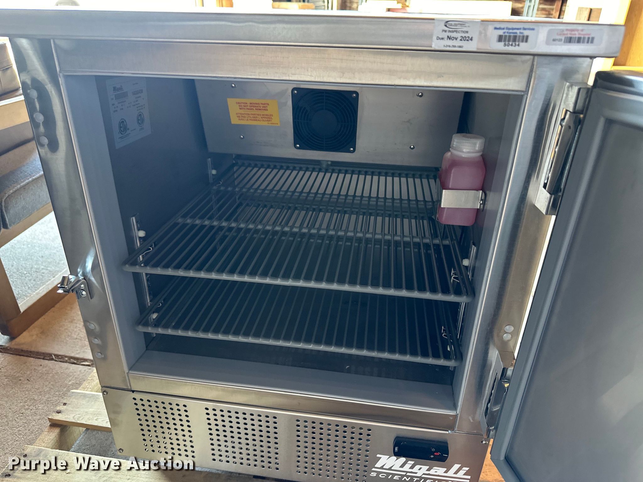 Migali Scientific refrigerator in Larned, KS | Item OI9271 for sale | Purple Wave