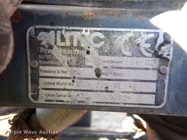 2002 Alitec PS9 skid steer rock saw in St. Paul, MN | Item DO3222 for ...