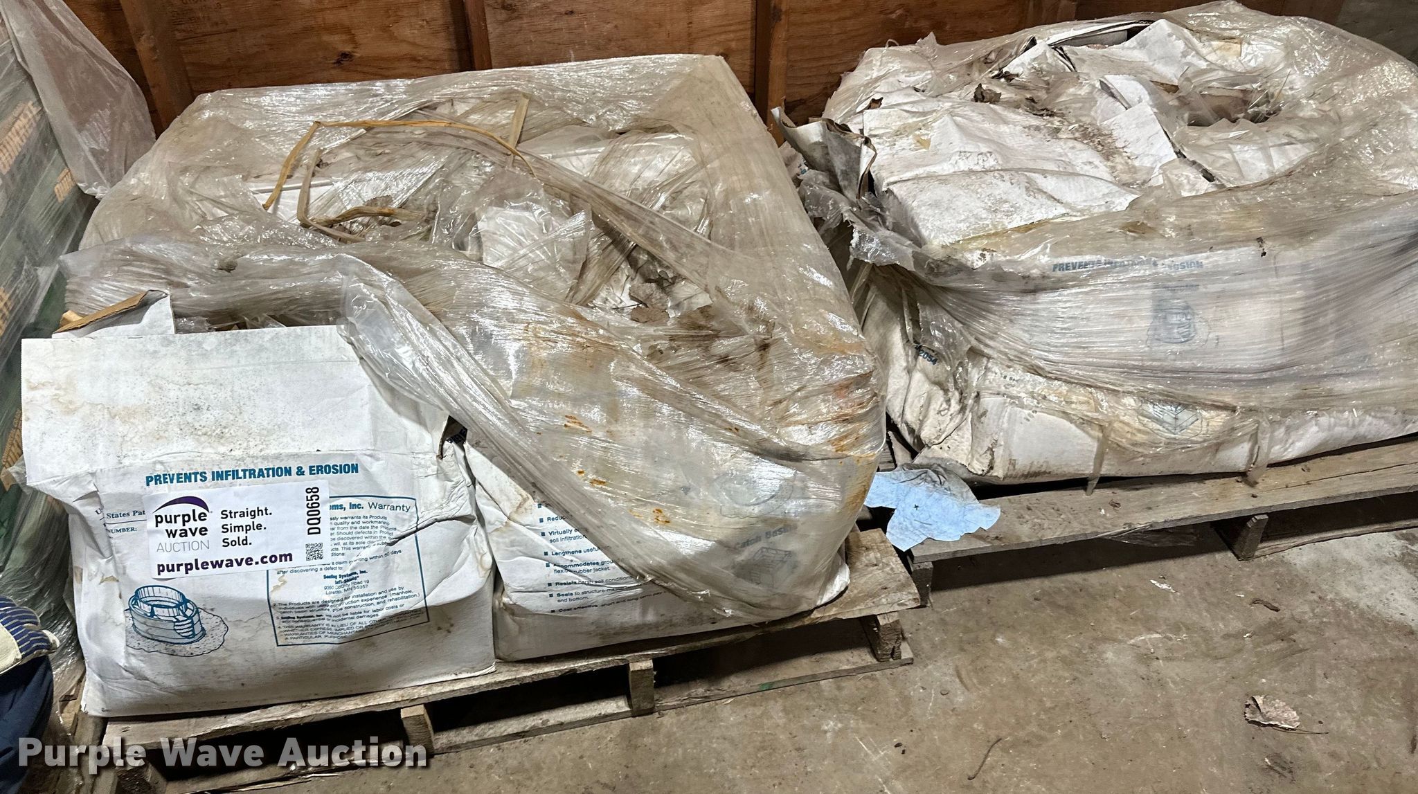 Approximately 12 boxes of Infi-Shield Uni-band manhole seals in ...