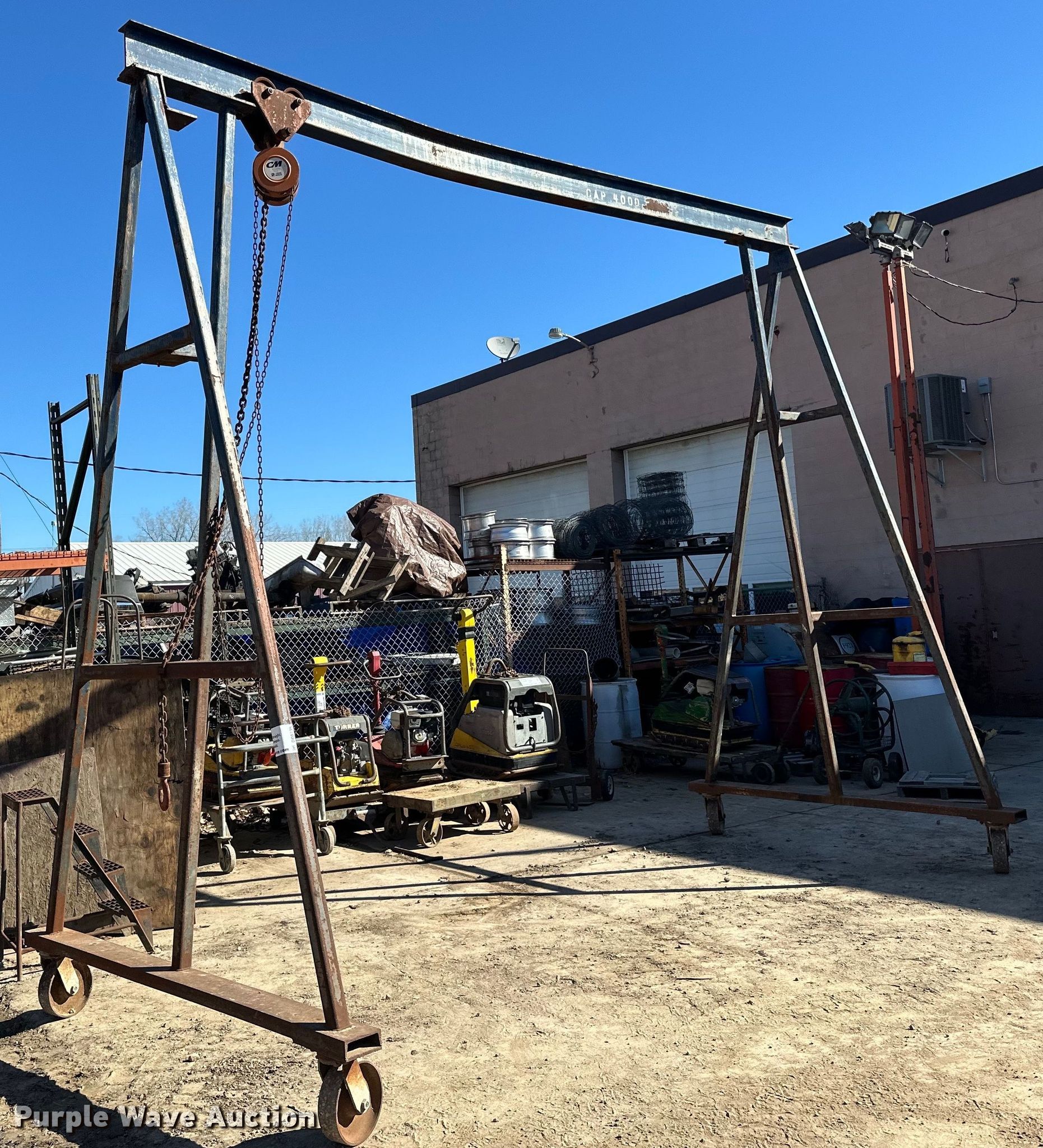 A-frame hoist in Savage, MN | Item DQ0735 sold | Purple Wave