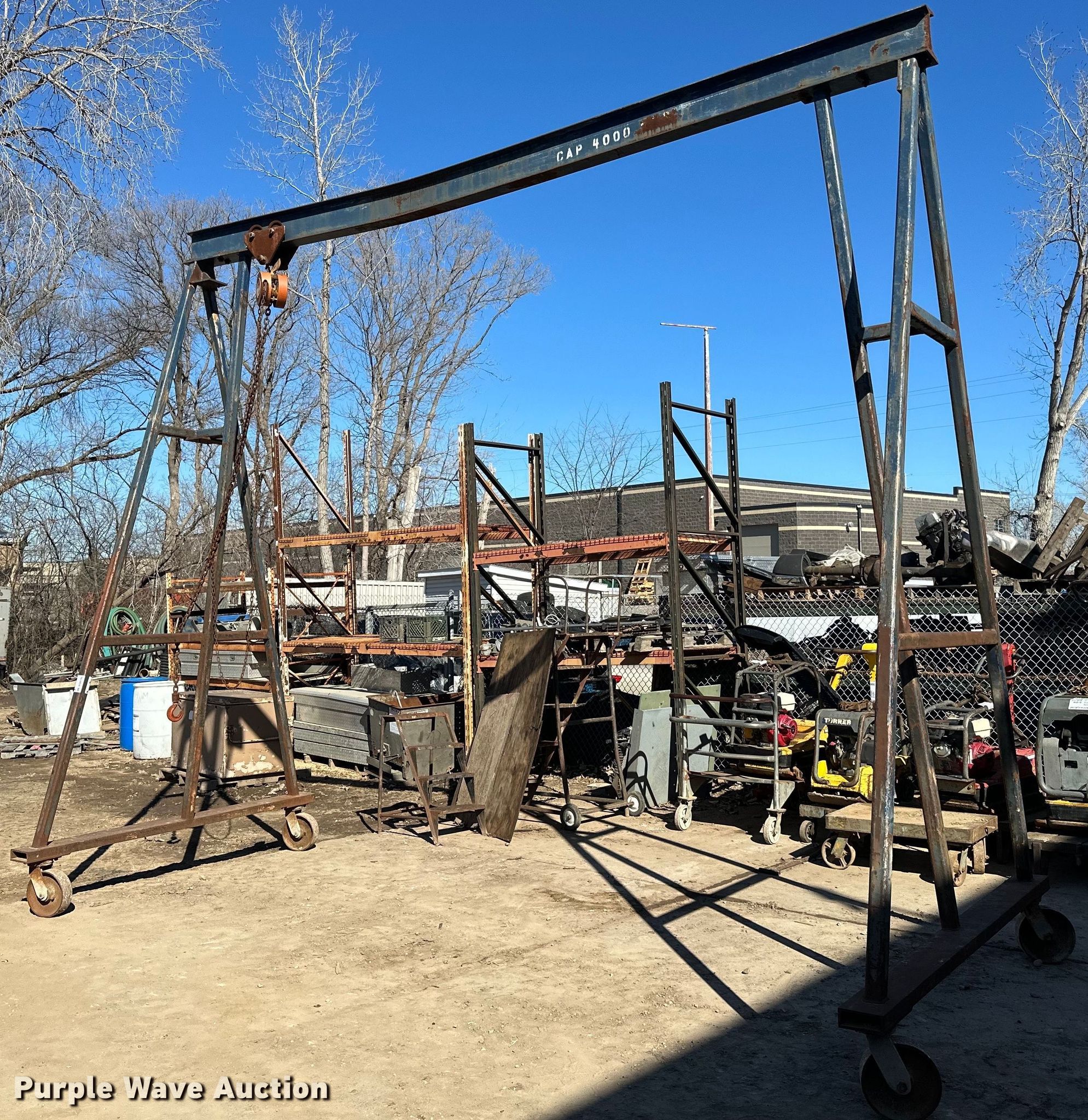 A-frame hoist in Savage, MN | Item DQ0735 sold | Purple Wave