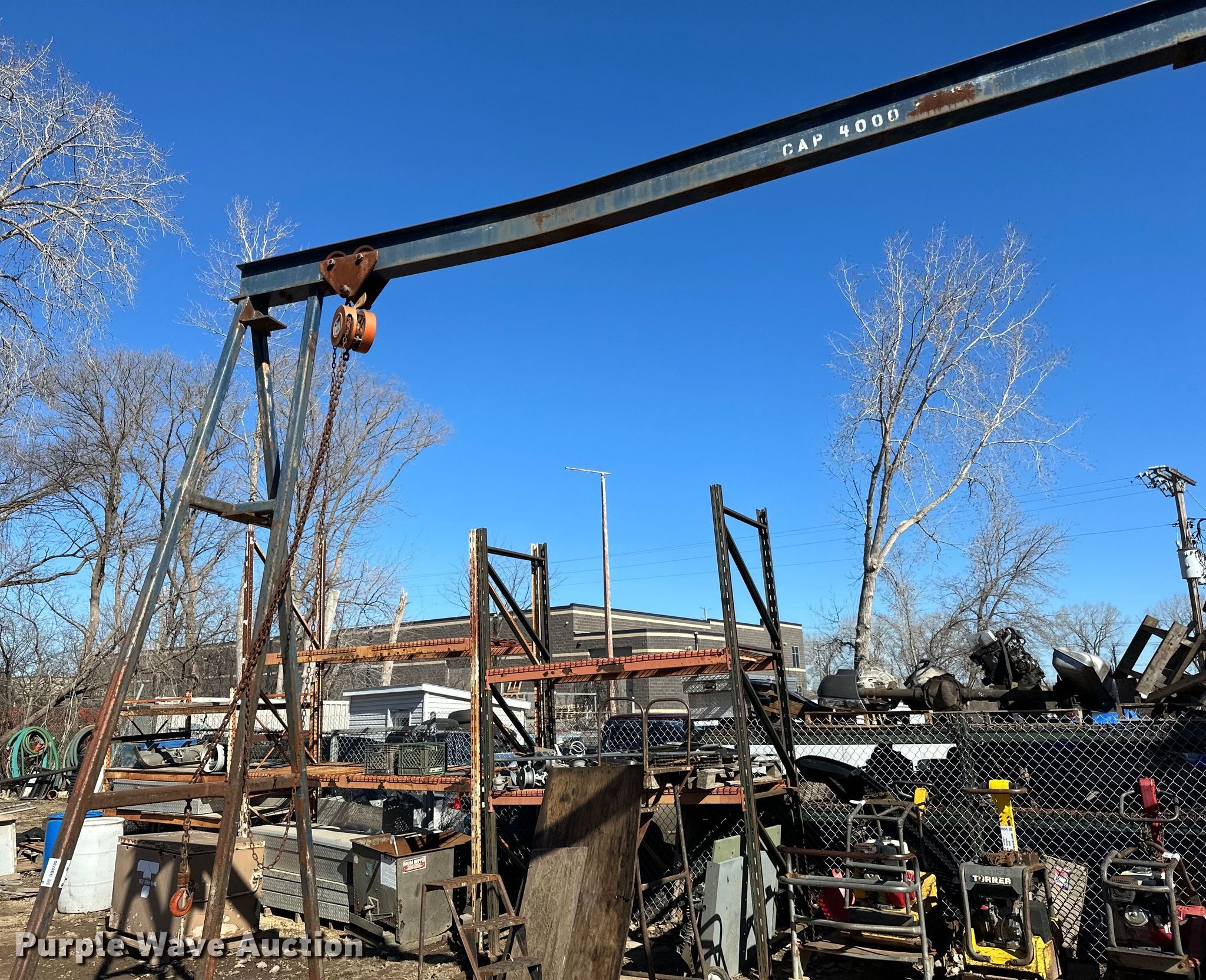 A-frame hoist in Savage, MN | Item DQ0735 sold | Purple Wave