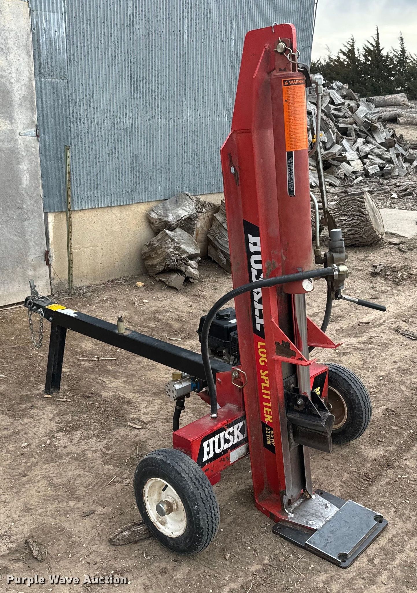 Husky log splitter in Esbon, KS | Item EH5355 sold | Purple Wave