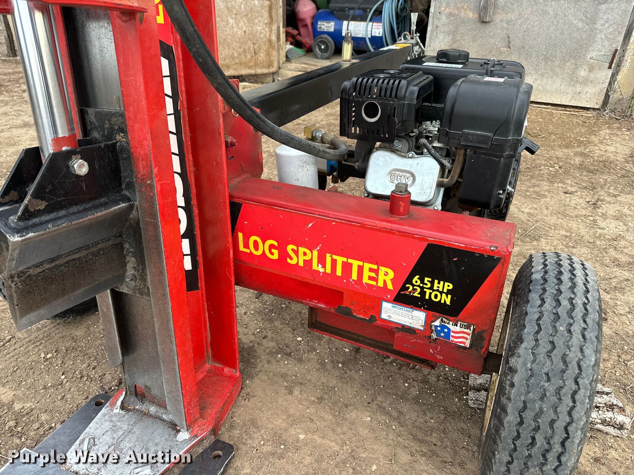 Husky log splitter in Esbon, KS | Item EH5355 sold | Purple Wave