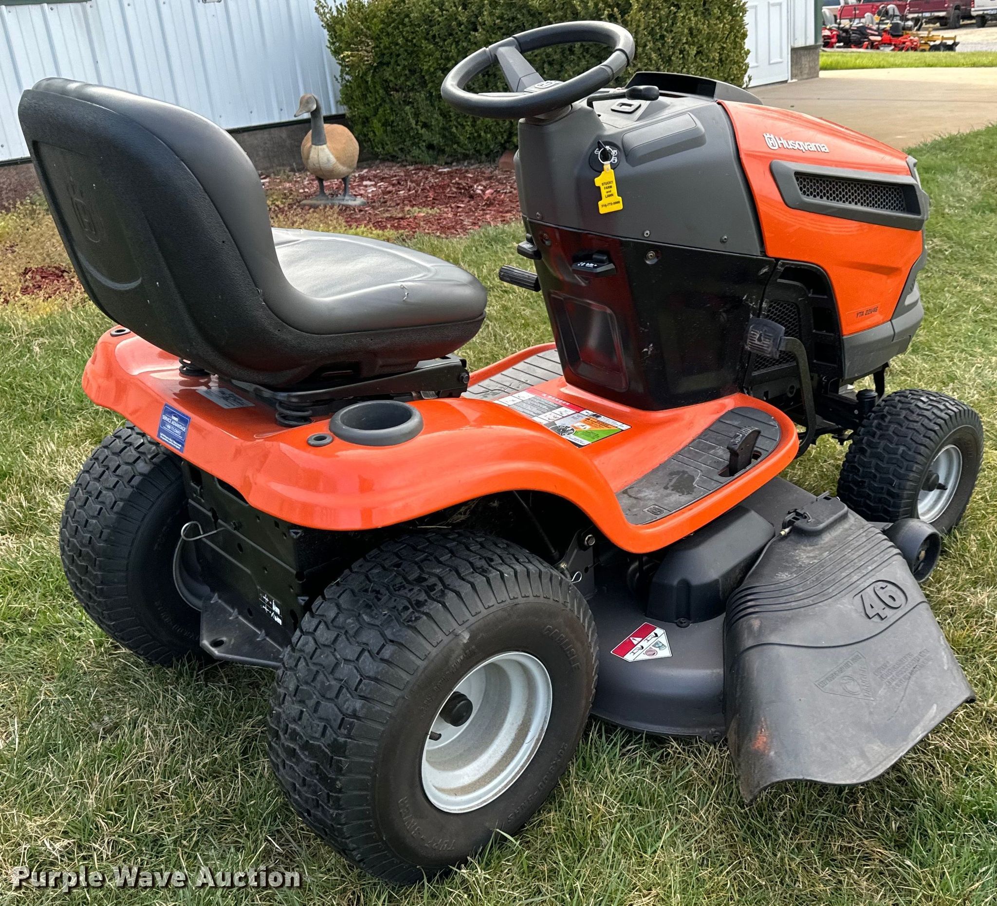 Husqvarna YTA22V46 lawn mower in Sedgwick, KS | Item NH9060 sold ...