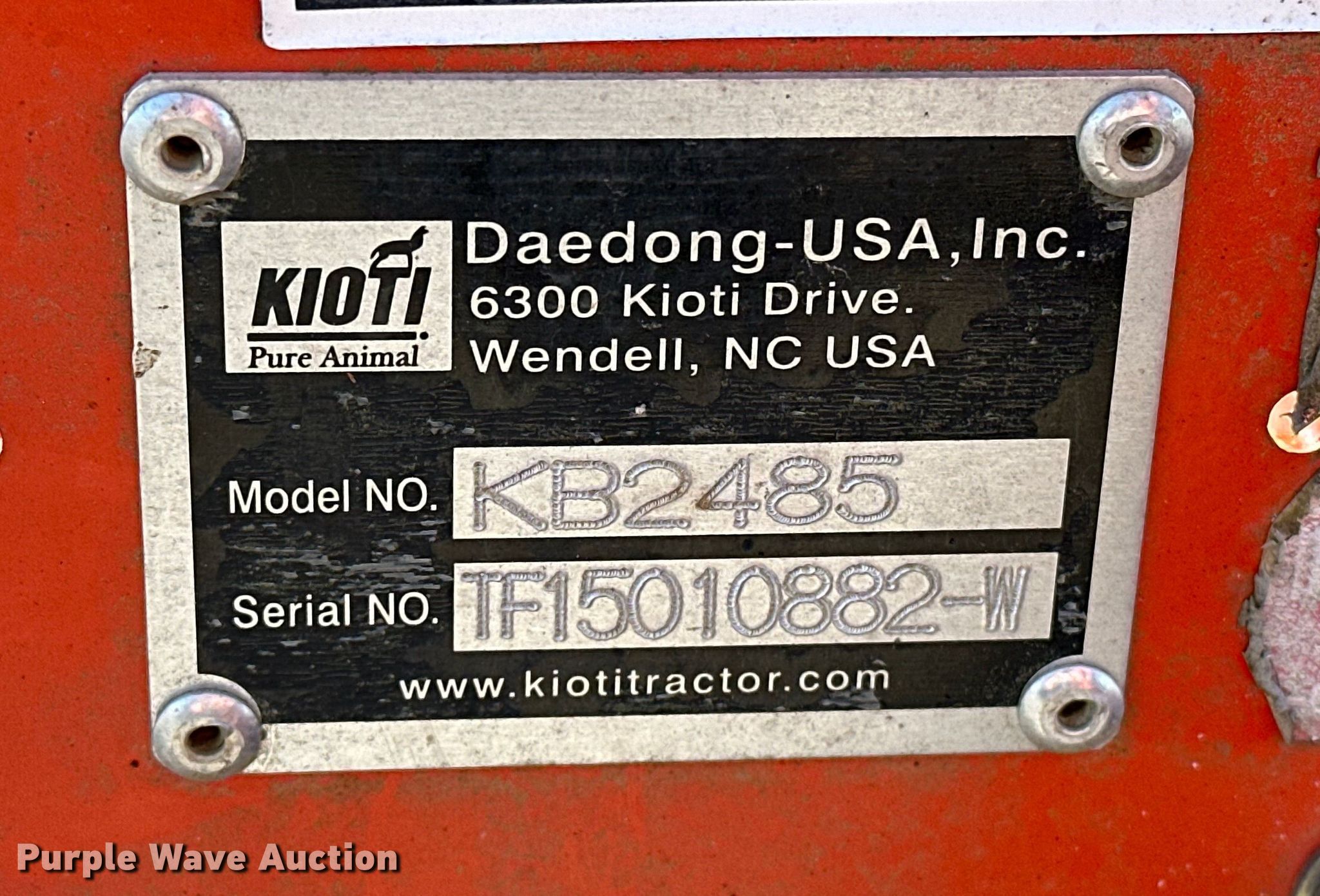 Kioti KB2485 backhoe attachment in Grove, OK | Item OM9299 for sale ...