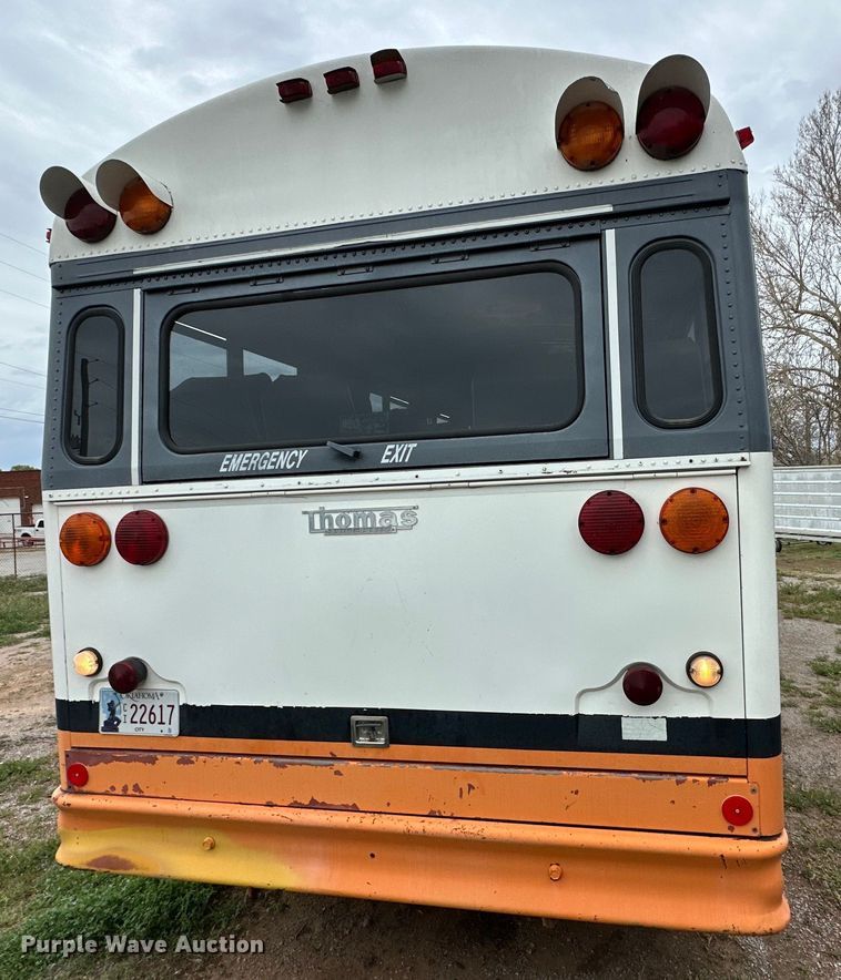1996 Thomas Built school bus in Mangum, OK | Item DG4314 sold | Purple Wave