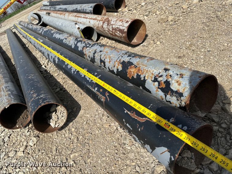 (8) grain down spout pipes in Olpe, KS | Item NH9099 for sale | Purple Wave