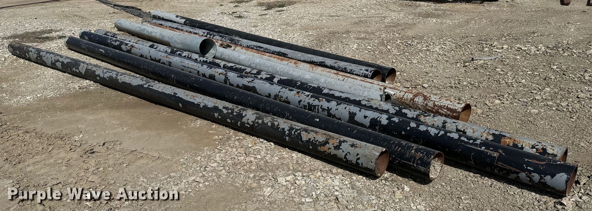 (8) grain down spout pipes in Olpe, KS | Item NH9099 for sale | Purple Wave