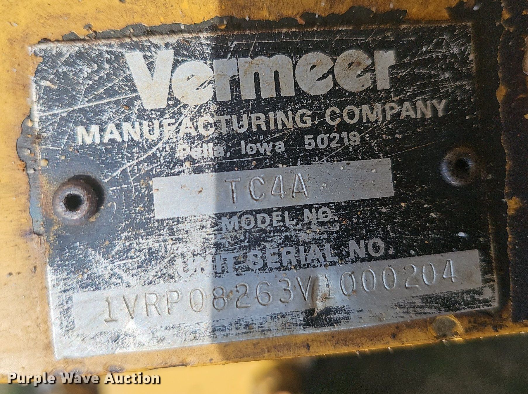 1997 Vermeer TC4A trench compactor in Lebanon, MO | Item EJ6298 for ...
