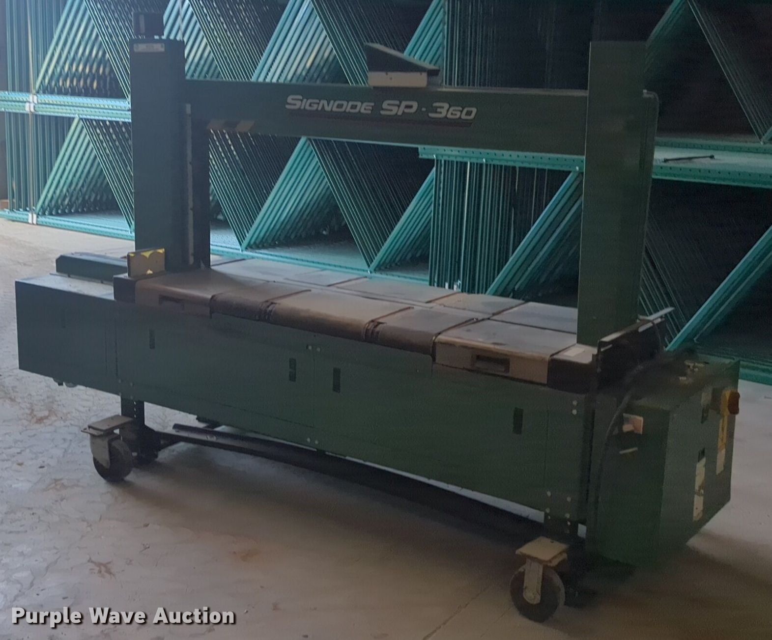 Signode SP-360 strapping machine in Oklahoma City, OK | Item NZ9705 for sale | Purple Wave