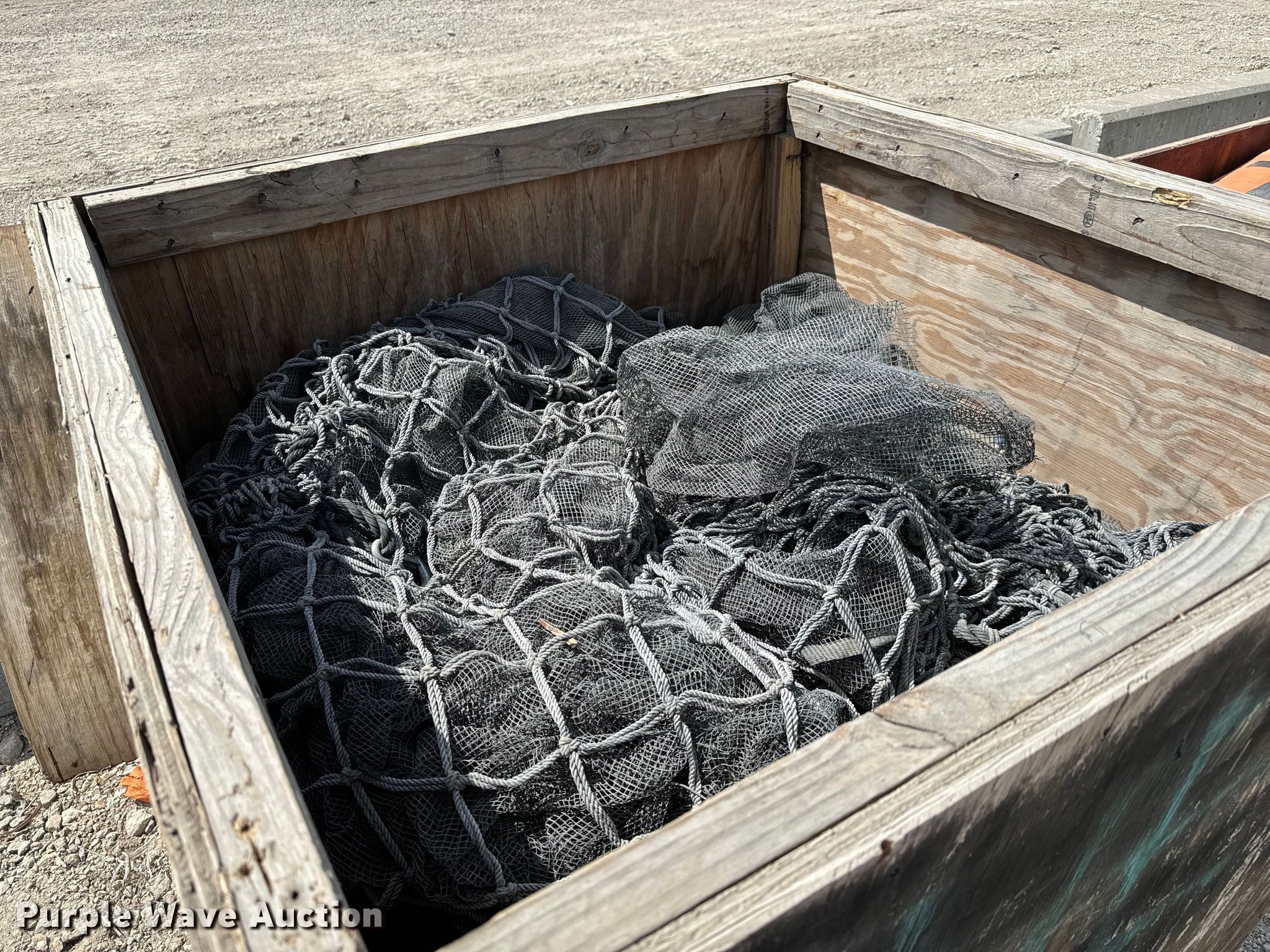 (2) bins of debris netting in Wichita, KS | Item NH9134 sold | Purple Wave