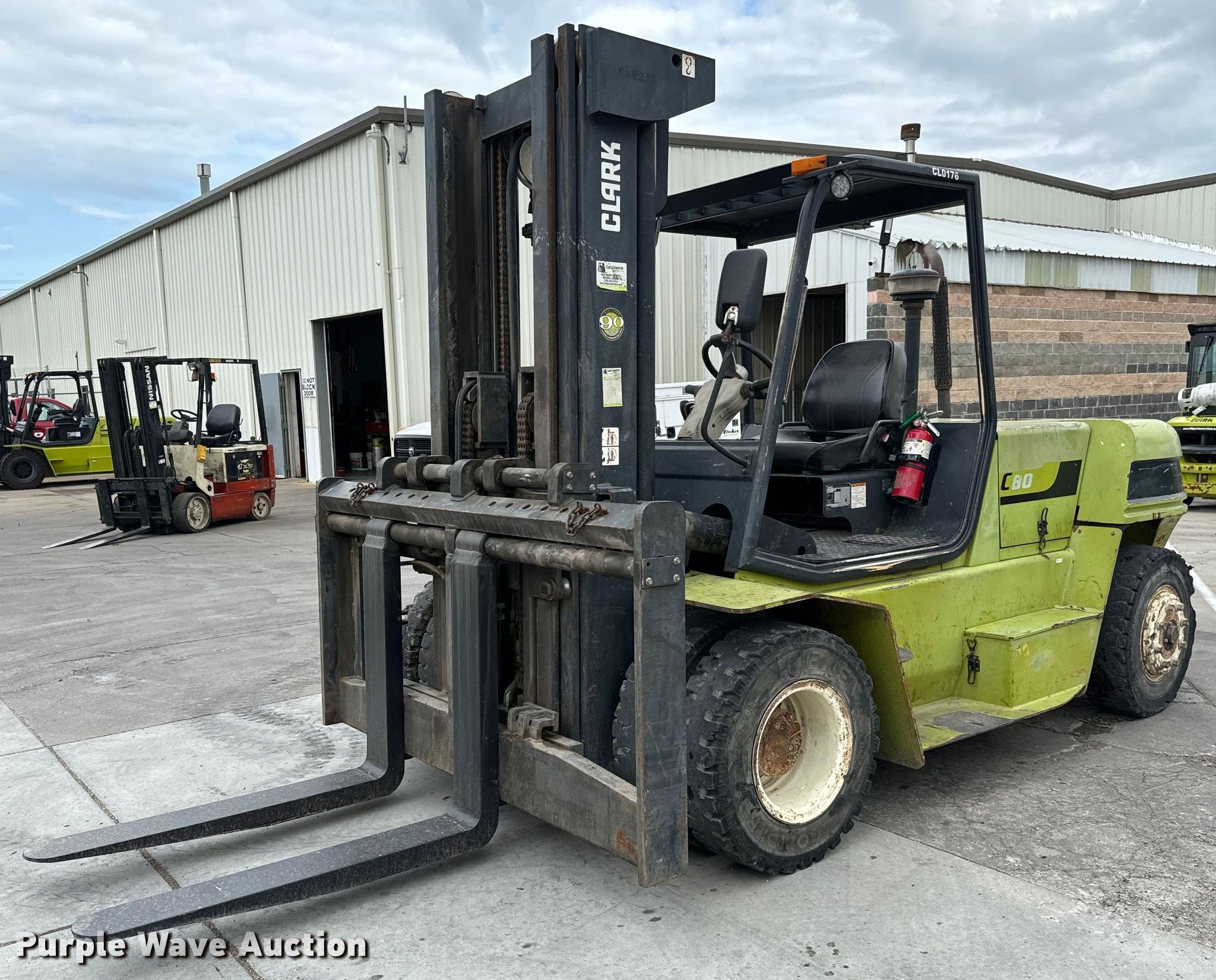 Clark C80D forklift in Wichita, KS | Item NL9763 sold | Purple Wave