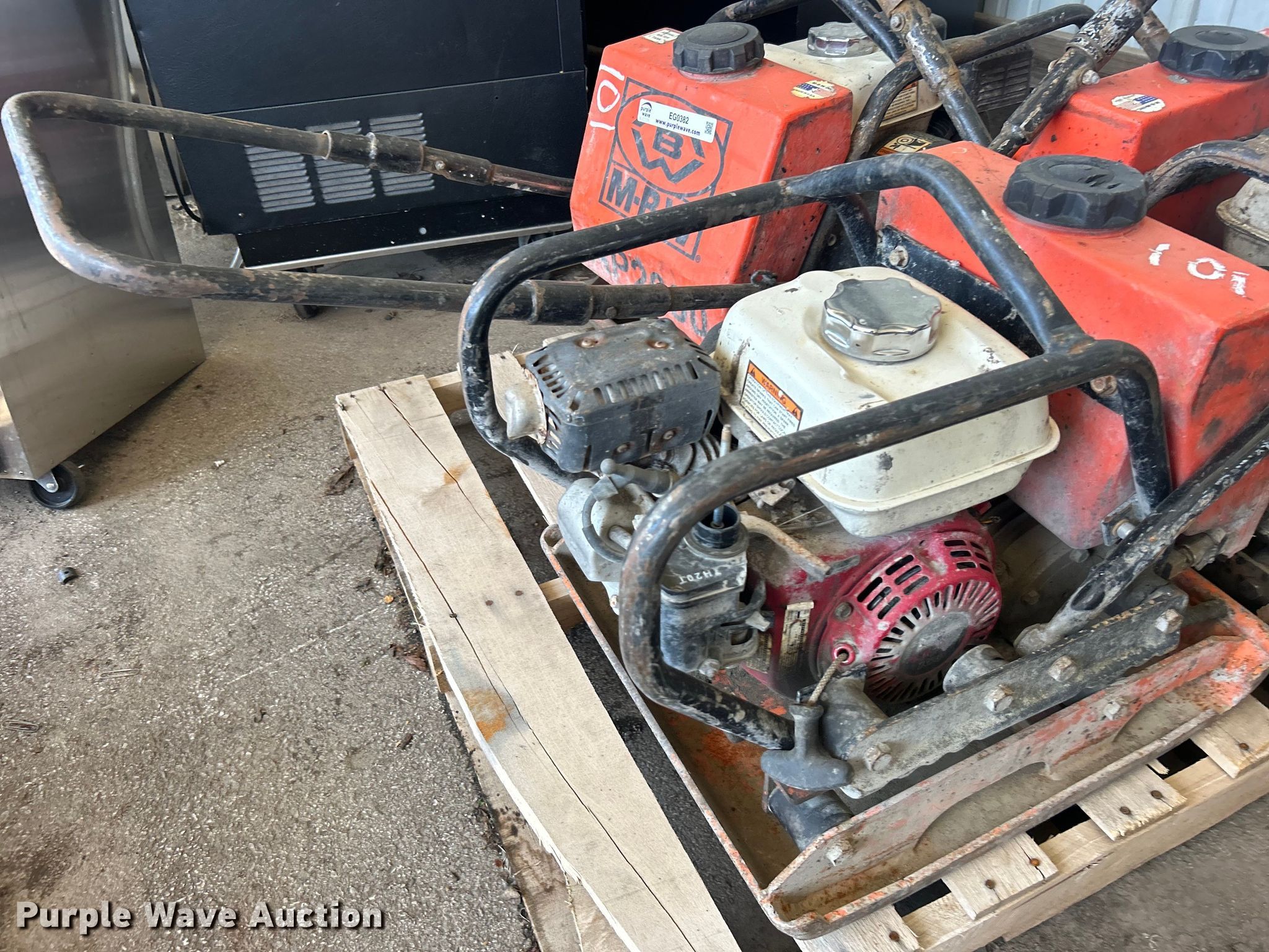 (3) MBW plate compactors in Tulsa, OK | Item EG0382 sold | Purple Wave