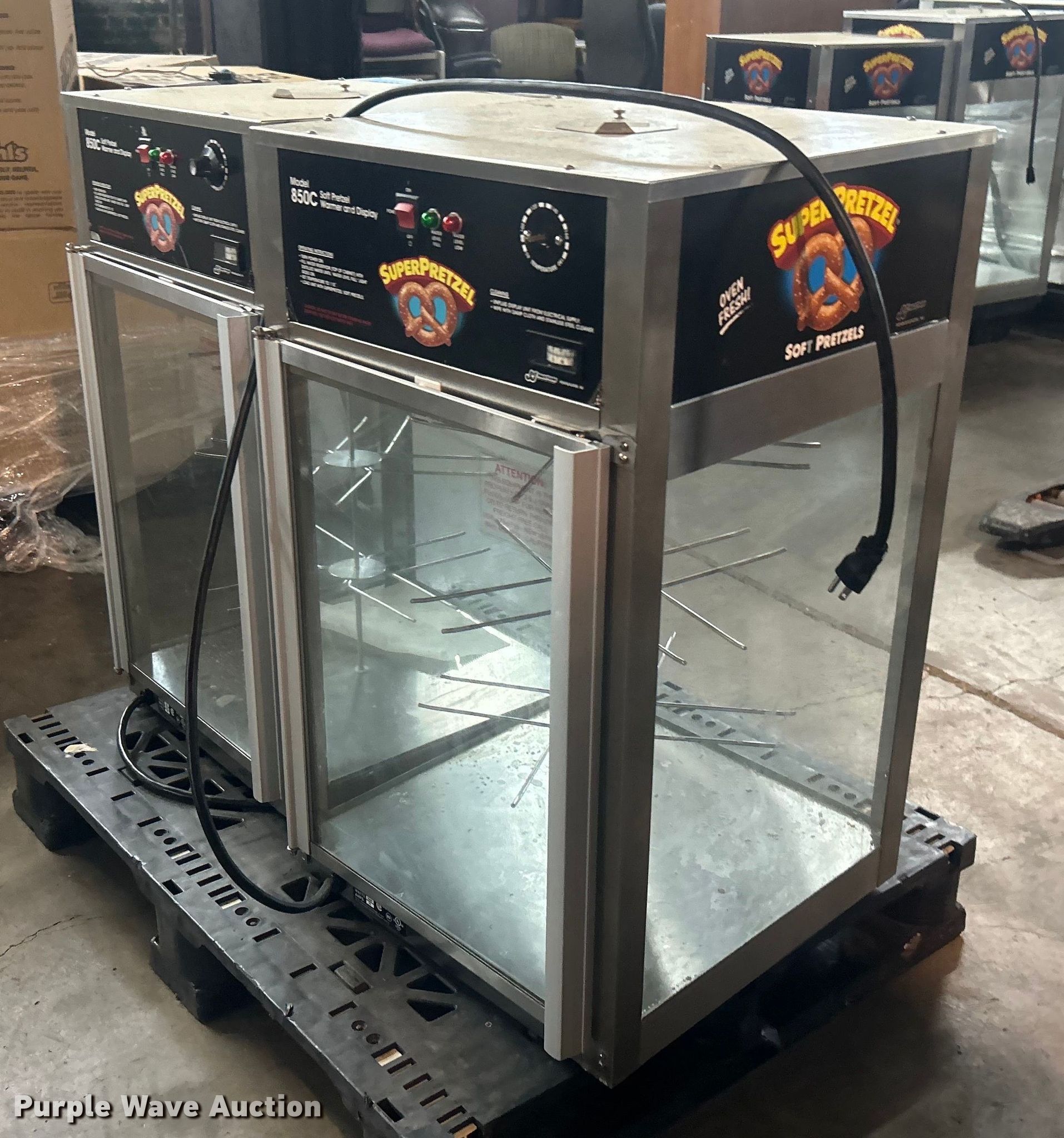 (2) - J&J Super Pretzel 825 pretzel warmer in Tulsa, OK | Item EG0427 ...