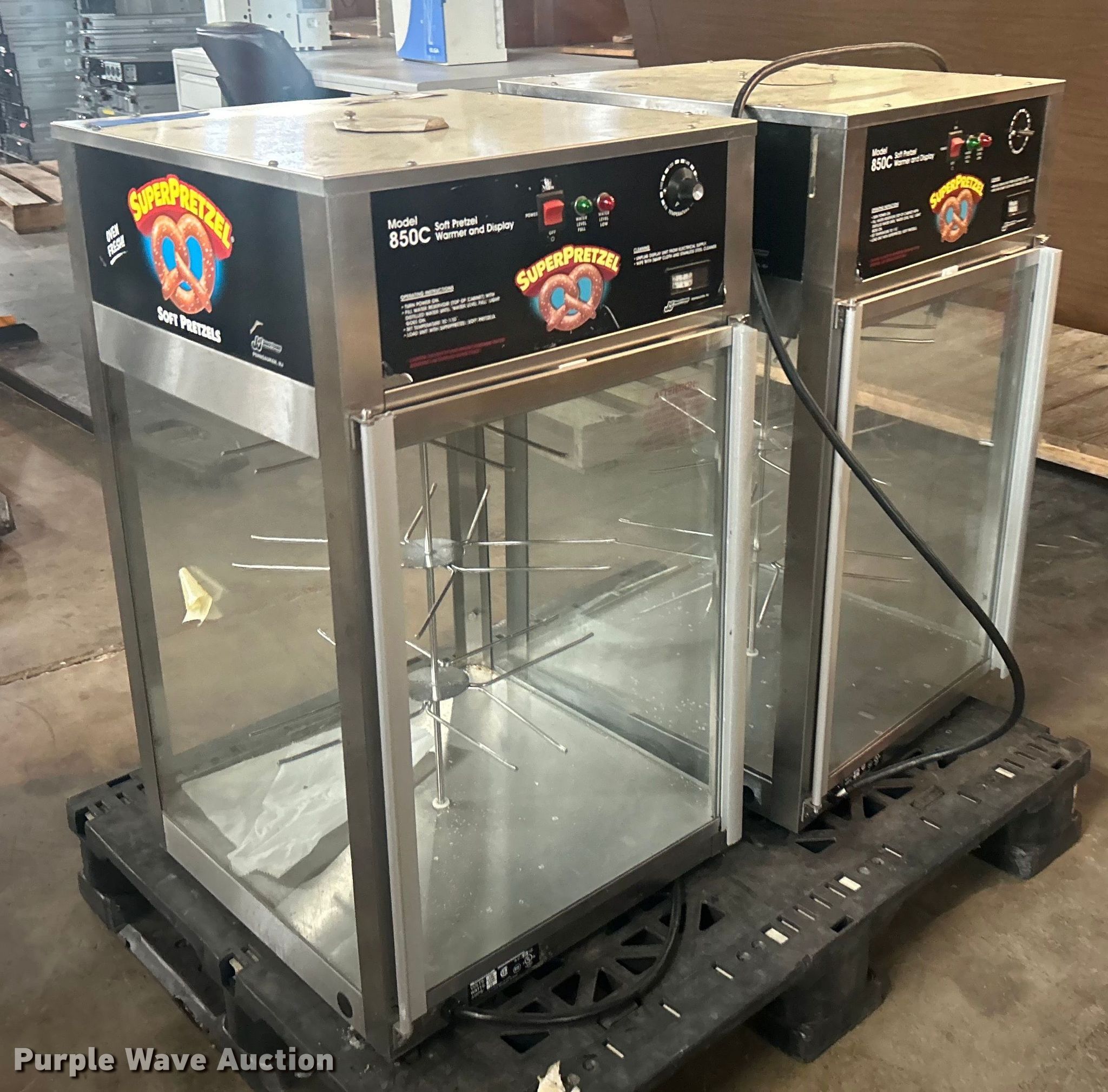 (2) - J&J Super Pretzel 825 pretzel warmer in Tulsa, OK | Item EG0427 ...