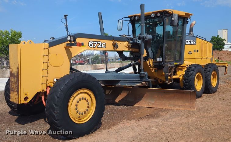 2012 John Deere 672G motor grader in Oklahoma City, OK | Item DW5018 ...