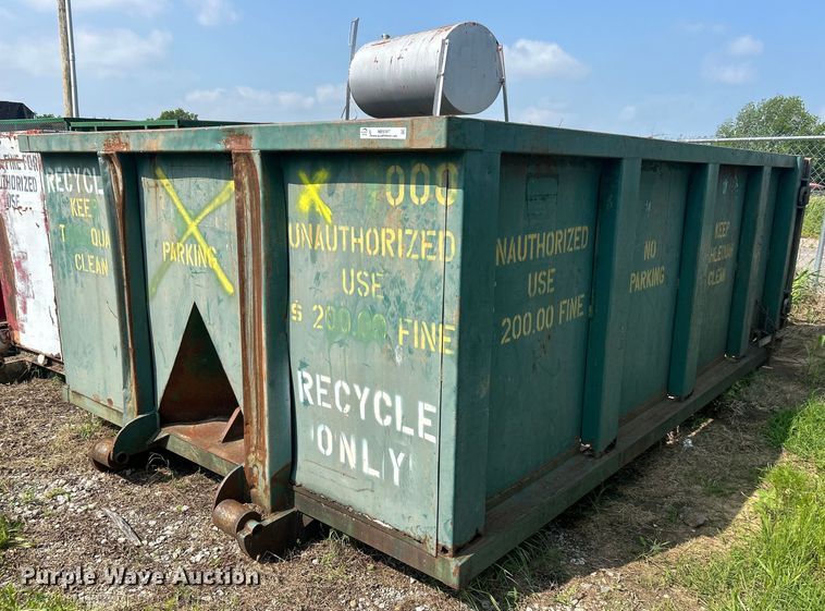Roll-off container in Tahlequah, OK | Item NB9387 sold | Purple Wave