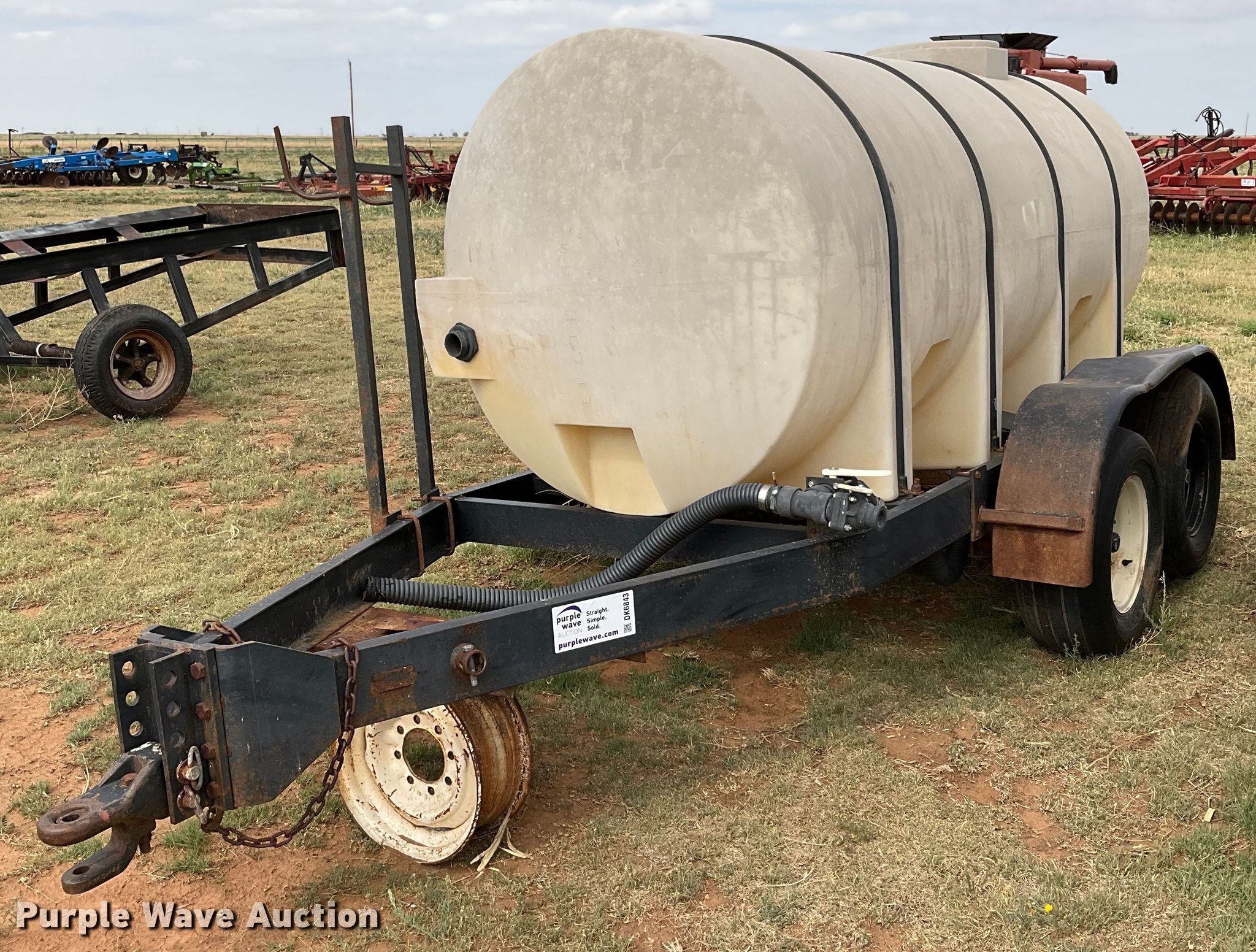 Shop built tank trailer in Sedan, NM | Item DK6843 for sale | Purple Wave