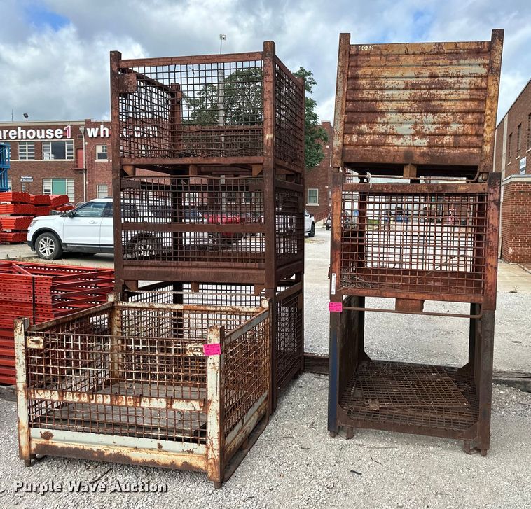 (8) scrap containers in Kansas City, MO | Item EJ6943 for sale | Purple ...