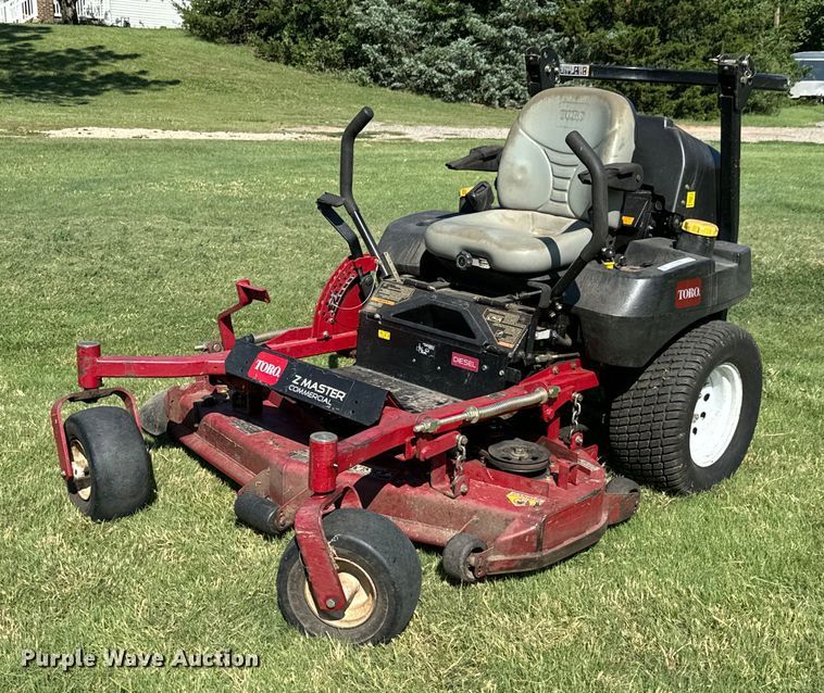 Toro Z Master ZTR lawn mower in Claflin, KS | Item NL9980 sold | Purple ...