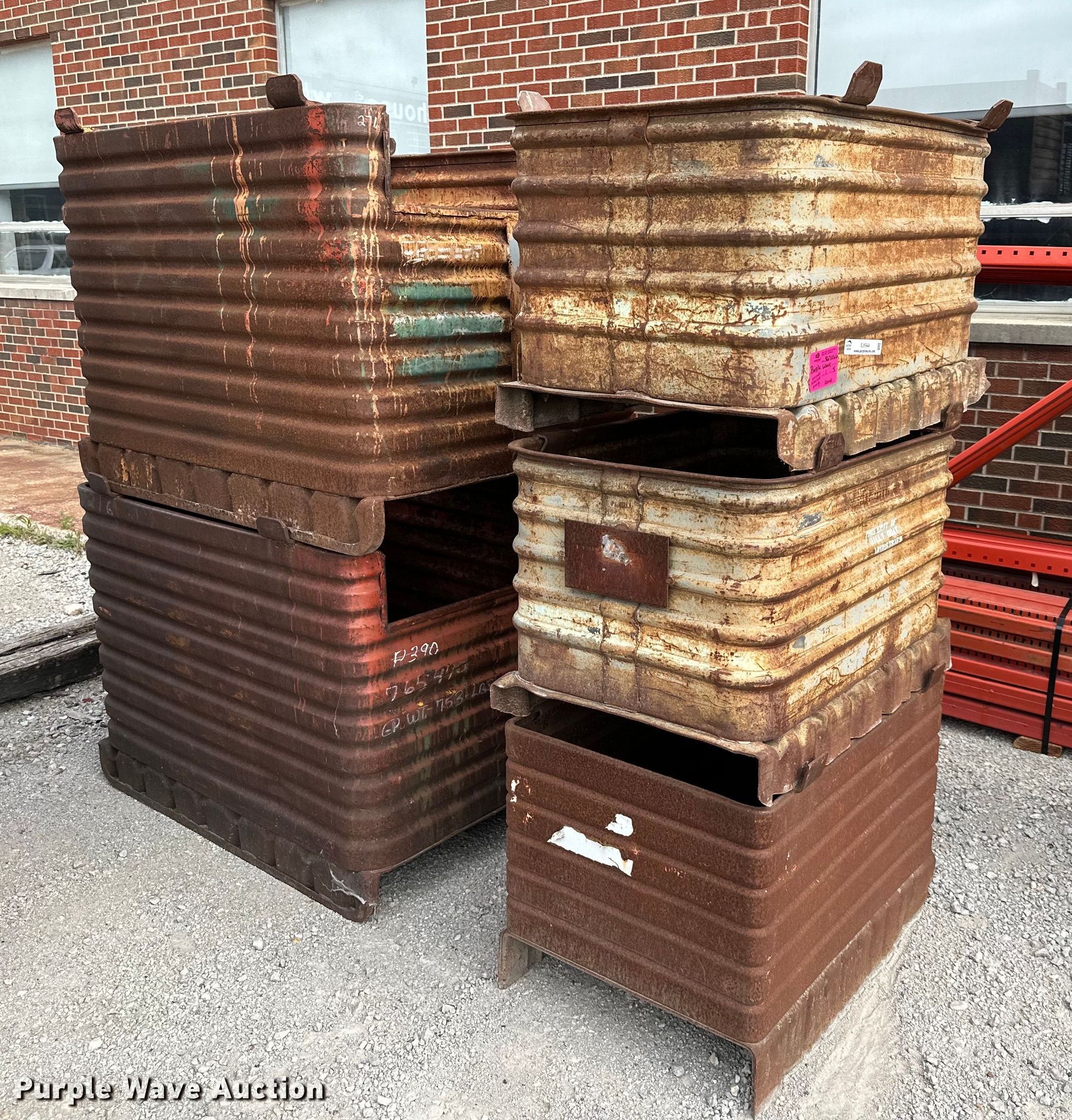 (5) scrap containers in Kansas City, MO | Item EJ6944 sold | Purple Wave