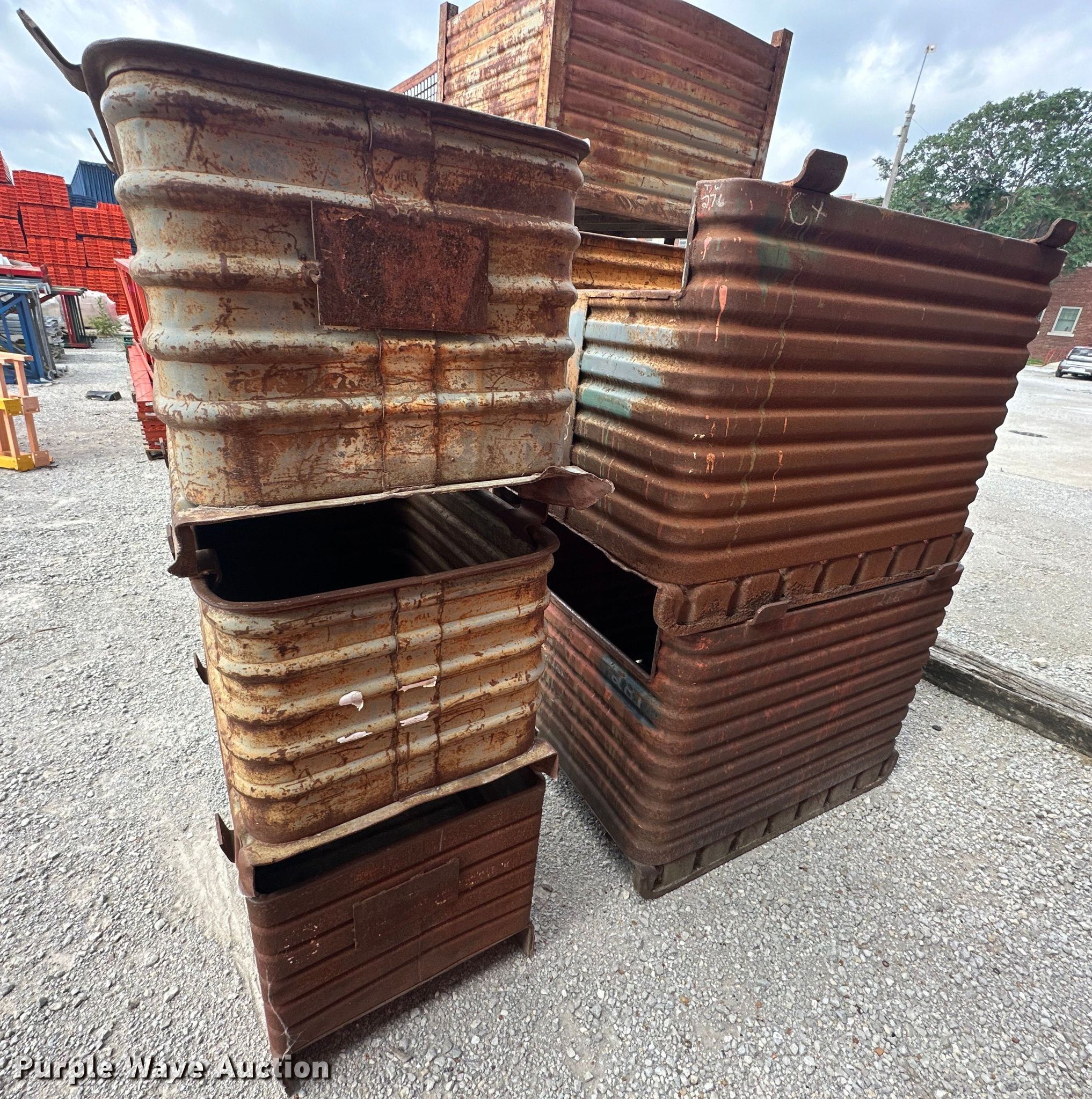 (5) scrap containers in Kansas City, MO | Item EJ6944 sold | Purple Wave