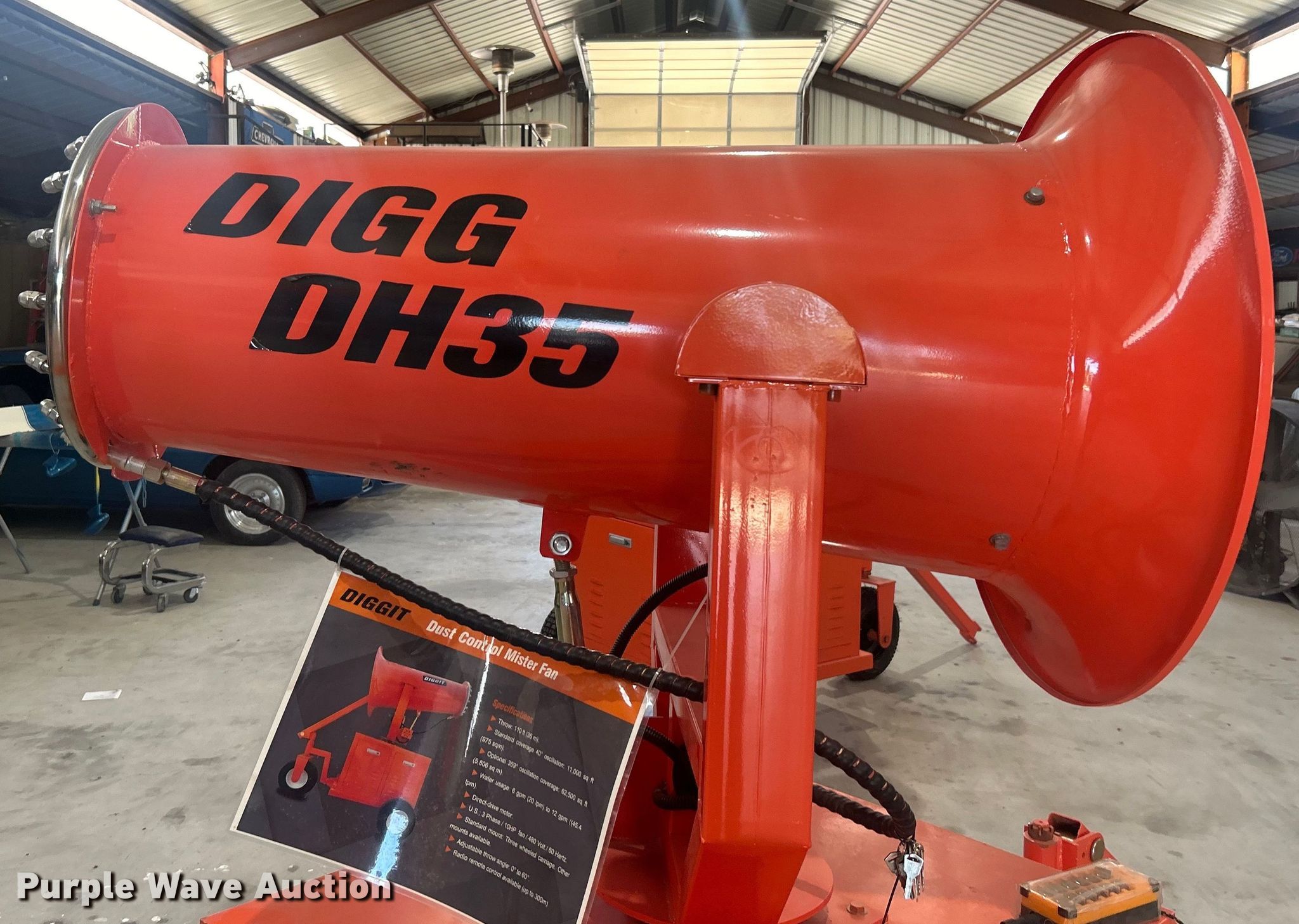 Diggit DH35 dust control mister fan in Kiefer, OK | Item NB9423 for ...