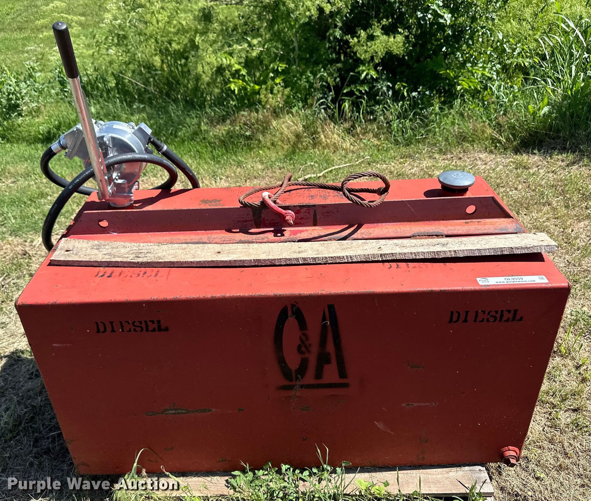 Diesel fuel tank in Augusta, KS | Item OL9559 for sale | Purple Wave