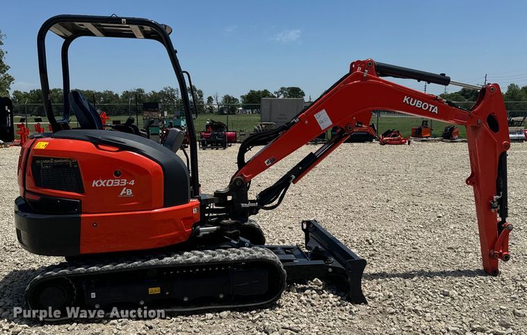 2020 Kubota KX033-4 mini excavator in Salina, KS | Item DS7499 for sale ...
