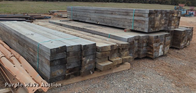 (160) bridge timbers in Edmond, OK | Item NG9290 sold | Purple Wave