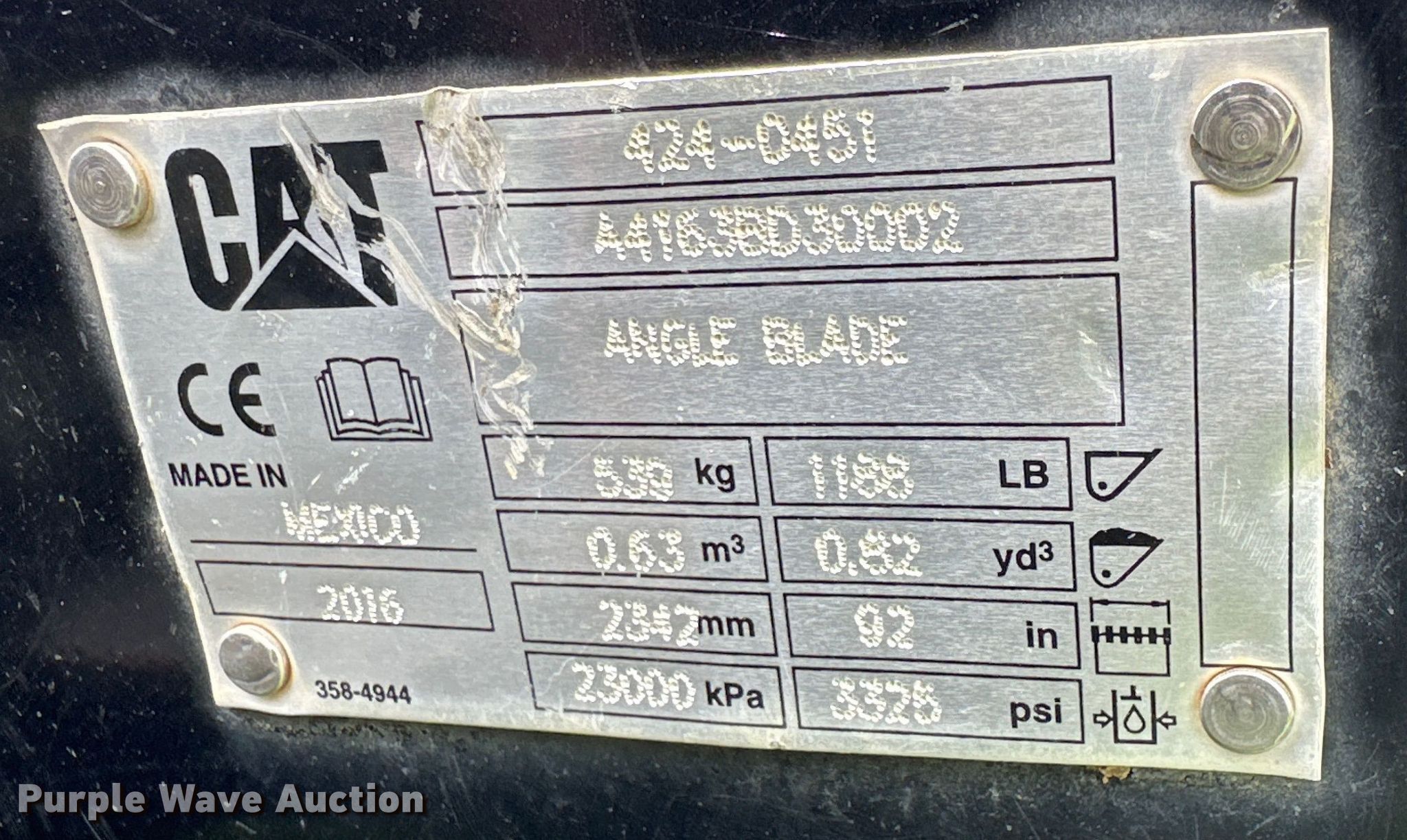 2016 Caterpillar skid steer dozer blade in Amarillo, TX | Item DK6699 ...