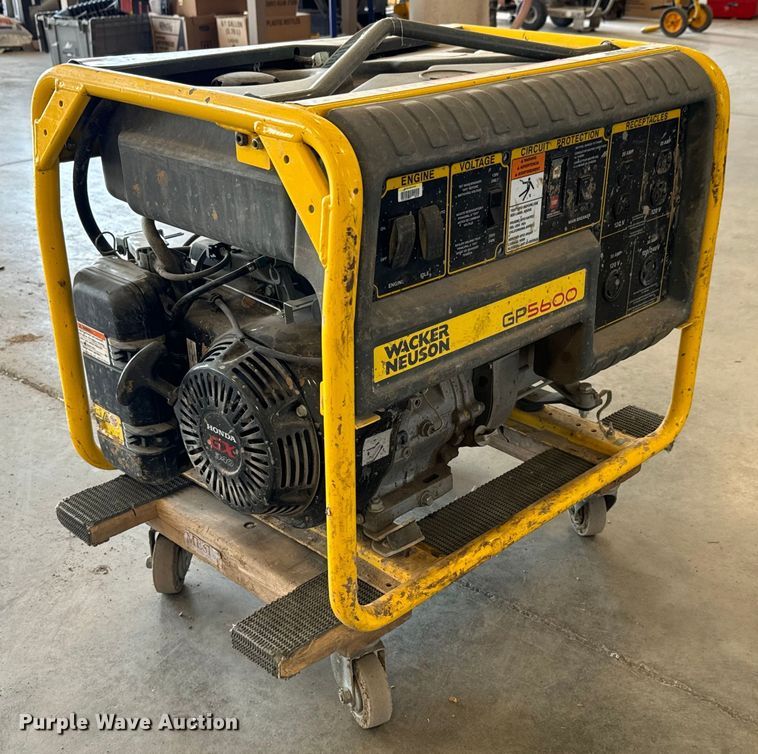 2018 Wacker Neuson GP5600A generator in Wichita, KS | Item MV9044 sold ...