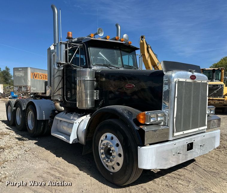 1997 Peterbilt 378 semi truck in Topeka, KS | Item EN0028 sold | Purple ...