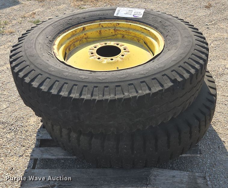 (2) 11.00-24 tires and wheels in Alma, KS | Item EE7808 for sale ...