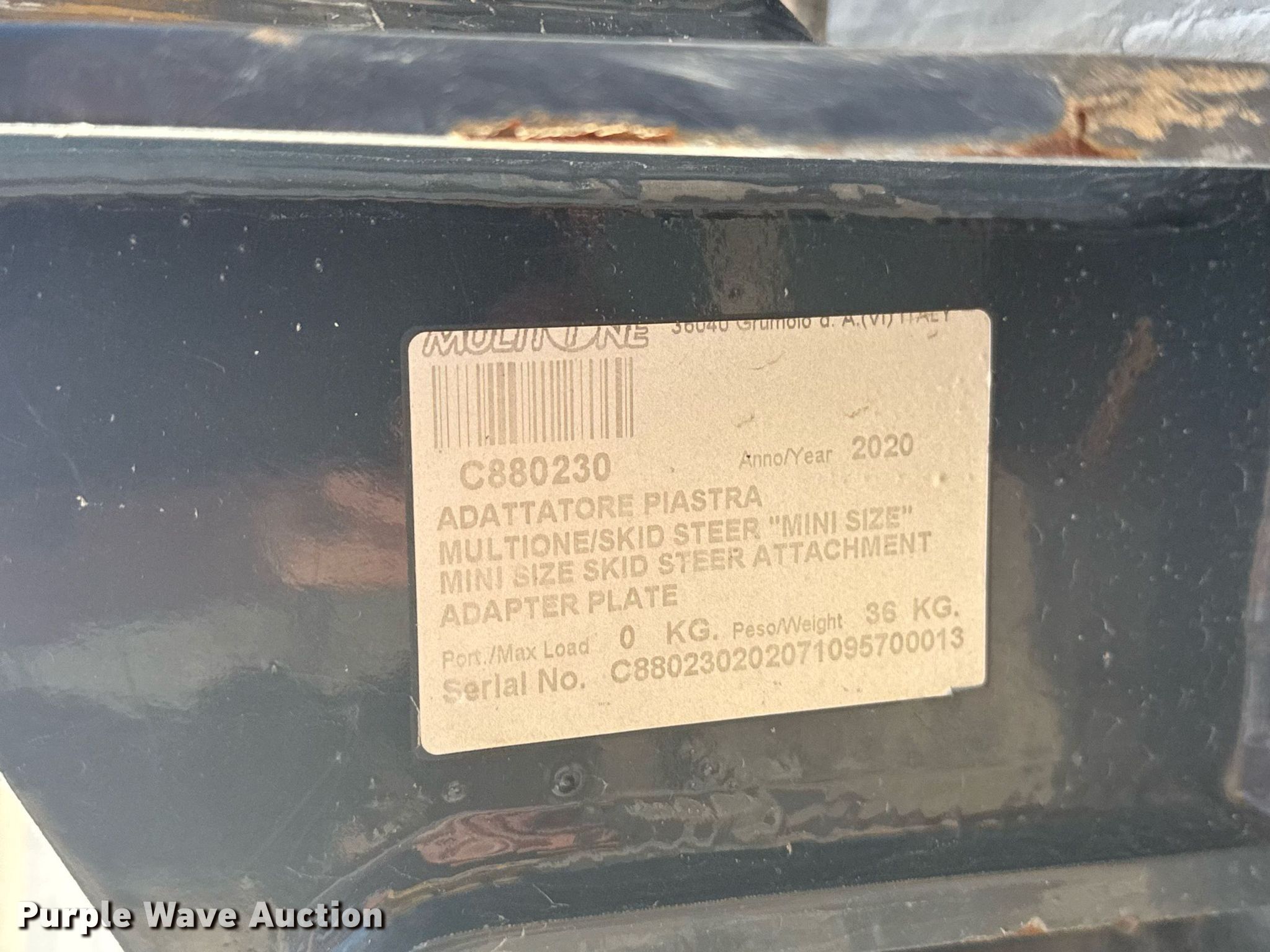 2020 MultiOne adapter Plate in Catoosa, OK | Item DO7612 for sale ...