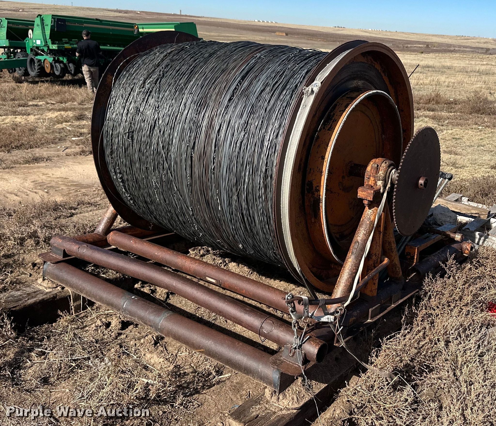 Spool of wire in Ulysses, KS | Item DQ3174 for sale | Purple Wave