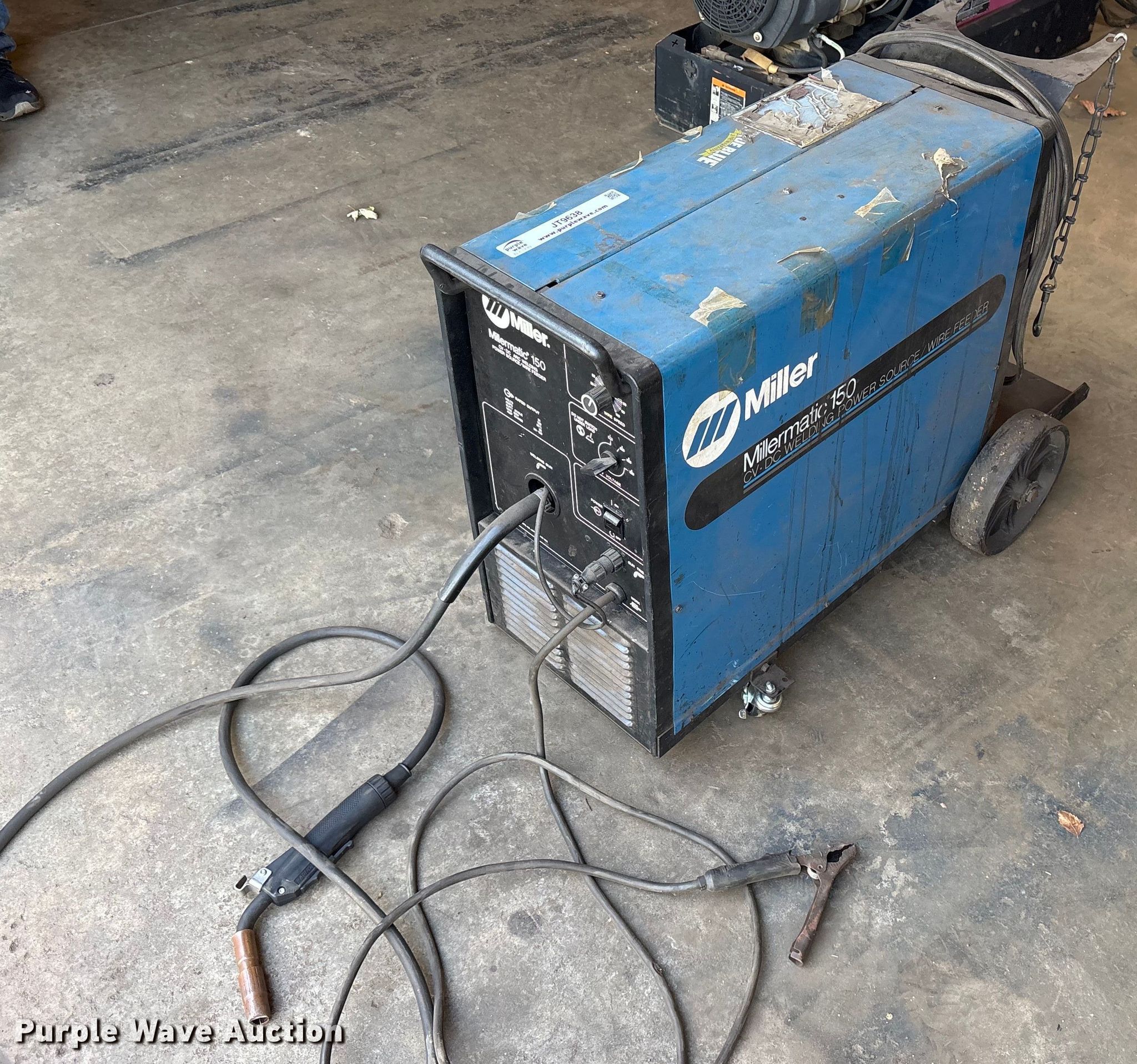 1999 Miller Millermatic 150 welder in Spiro OK Item JT9638 for sale Purple Wave
