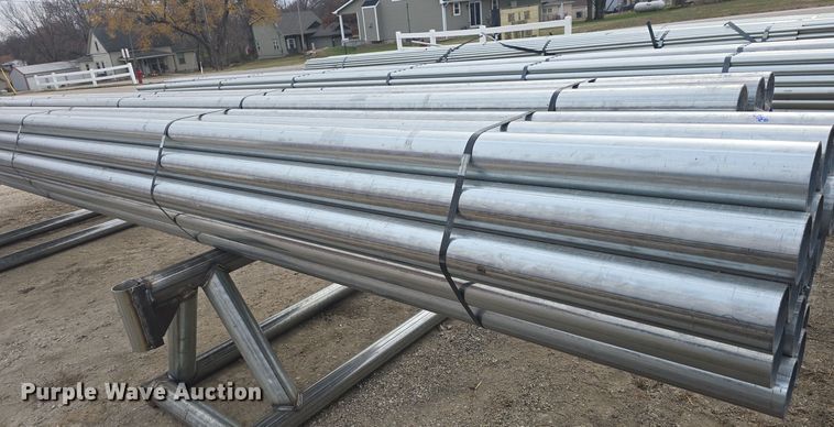 Approximately 38 24' L bundles of steel pipe in Hoyt, KS | Item EK2466 ...