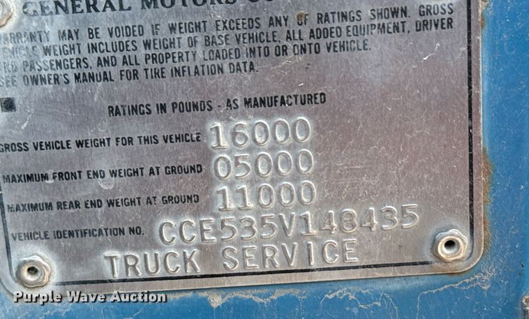 1975 Chevrolet C50 dump truck in Hays, KS | Item DX3879 sold | Purple Wave