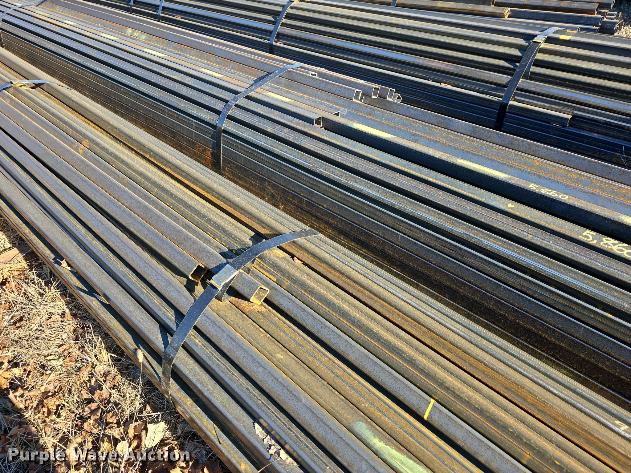 (2) bundles of square tubing in Hoyt, KS | Item EK2493 sold | Purple Wave