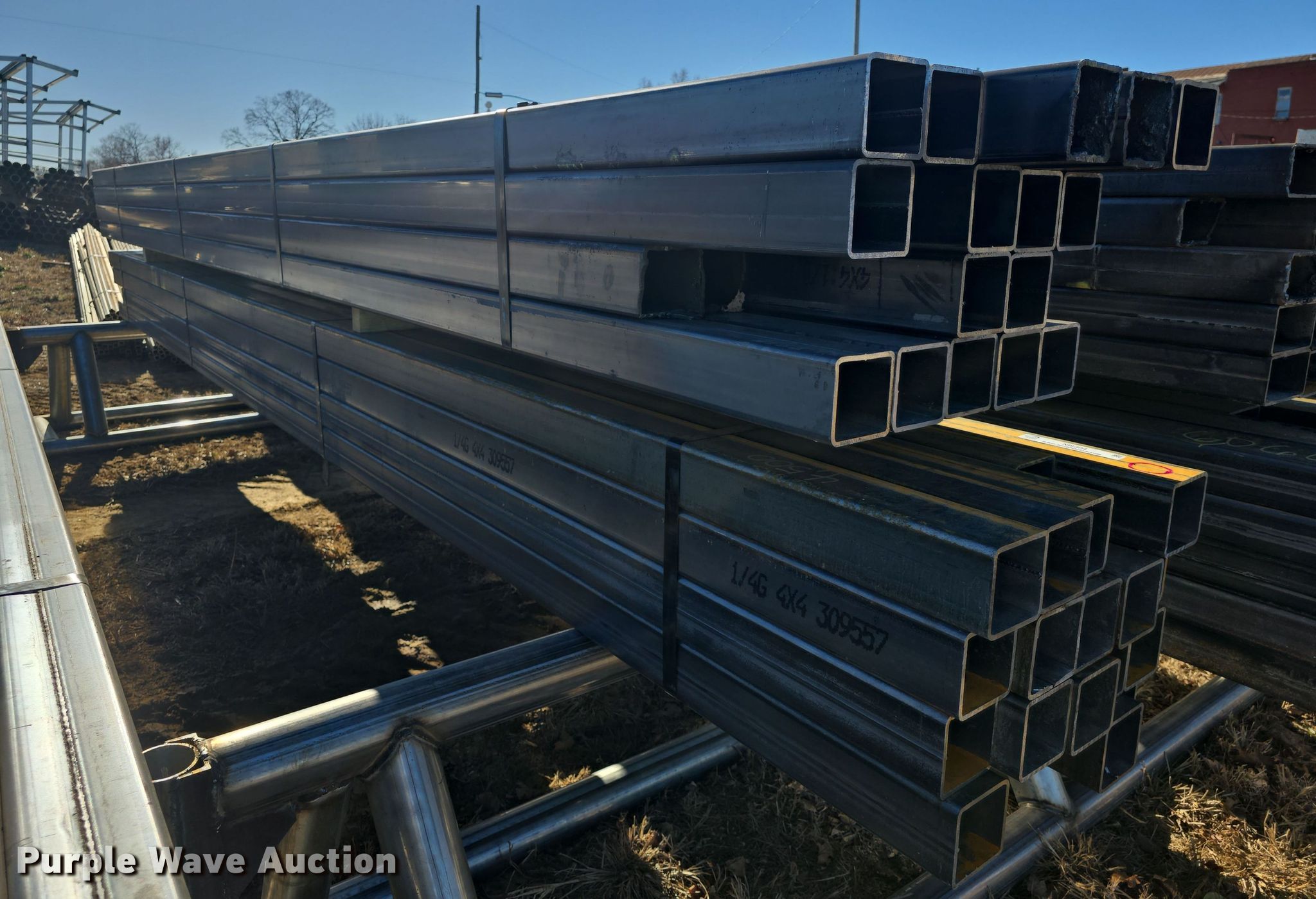 (2) bundles of square tubing in Hoyt, KS | Item NI9304 sold | Purple Wave