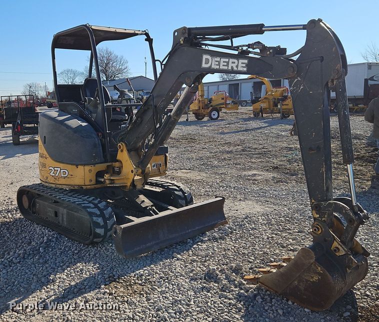 2014 John Deere 27D mini excavator in Paola, KS | Item EI8697 sold ...
