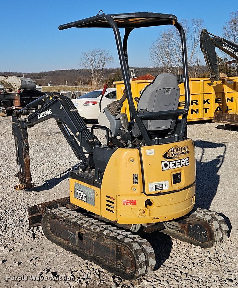 2015 John Deere 17G mini excavator in Paola, KS | Item EI8698 sold ...